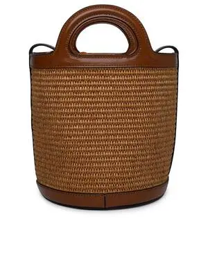 Marni Woven Bucket Bag - Brown