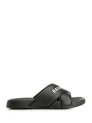 Balenciaga Sporty Pool Slides