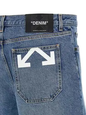 Off-White Half Arrow" Bermuda Shorts - Blue