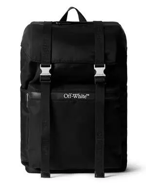 Off-White Buckled Backpack - Black