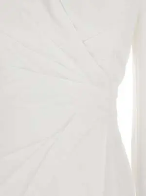 Max Mara Long Sleeve Cotton Twill Dress - Multicolor