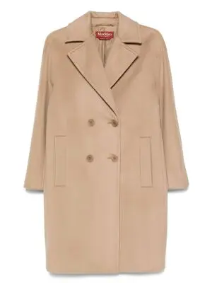Max Mara Double-breasted Wool Coat - Multicolor