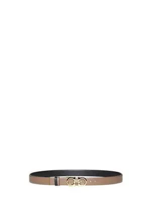 FERRAGAMO Gancini Reversible Leather Belt - Multicolor