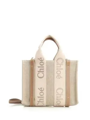 Chloé CHLOE Small Woody Tote Bag Cream