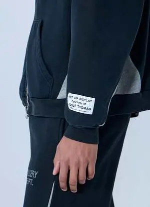 GALLERY DEPT. Zip-up Logo Hoodie - Black