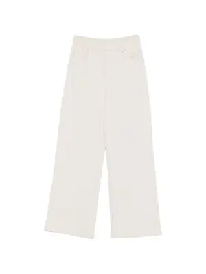 Max Mara Wide-leg Cotton Trousers - Multicolor