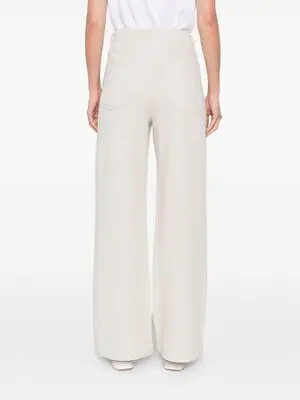 Max Mara Wide-leg Cotton Trousers - Multicolor