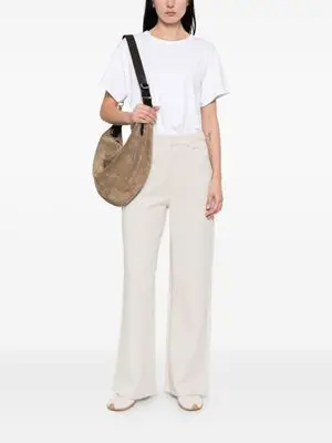 Max Mara Wide-leg Cotton Trousers - Multicolor