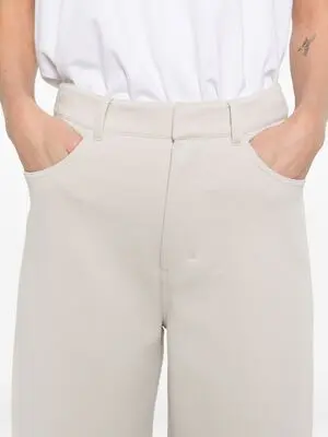 Max Mara Wide-leg Cotton Trousers - Multicolor