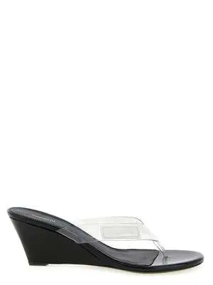 Coperni Logo Patch Wedge Thong Sandals - Multicolor