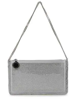 Stella McCartney Falabella Clutch With Chain Strap - Silver