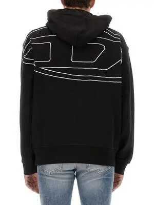 DIESEL® Sweatshirt With Logo Detail - Black