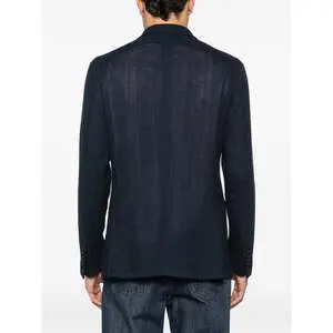 Tagliatore Double Breasted Peak Lapel Blazer
