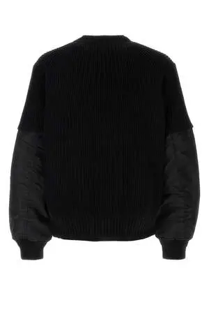 Sacai Gonz" Multi-patch Nylon Twill X Knit Sweater