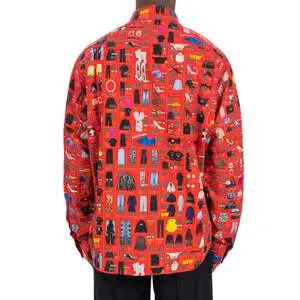 Balenciaga Printed Shirt - Red
