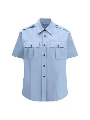 Prada Short-sleeve Cotton Shirt - Blue