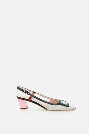 ROGER VIVIER Slingback Heels With Embellished Detail