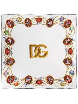 Dolce & Gabbana Silk Scarf - Black