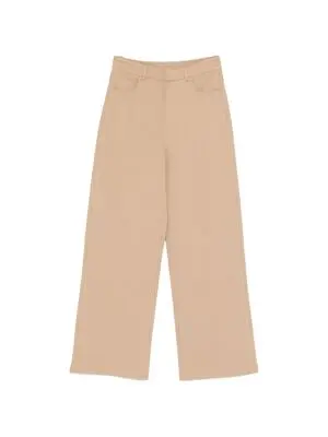 Max Mara Wide-leg Cotton Trousers - Multicolor