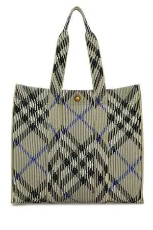 Burberry Ll Md Knit Tote Ch4 - Multicolor