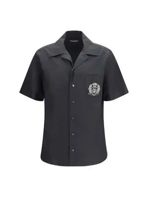 Dolce & Gabbana Hawaii Shirt In Cotton Poplin