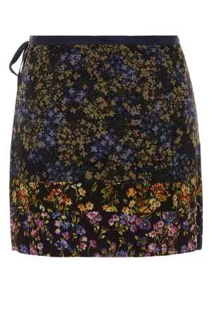 Dries Van Noten Ruffle Detail Skirt - Multicolor