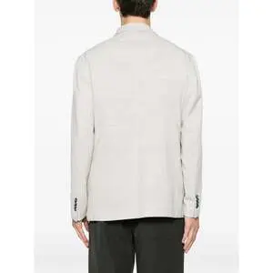 Tagliatore Double-breasted Peak Lapel Blazer - Gray