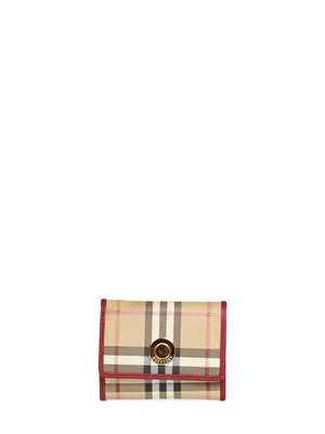 Burberry Archive Beige Small Check Folding Wallet - Multicolor