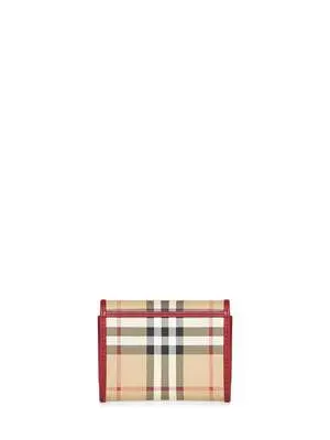 Burberry Archive Beige Small Check Folding Wallet - Multicolor