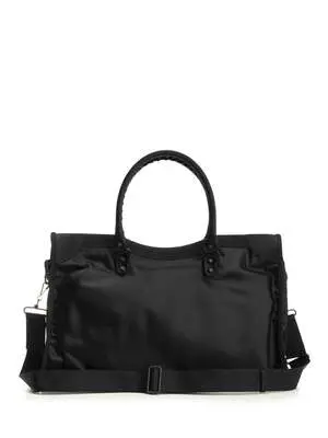Balenciaga Le City Large Nylon Bag - Black
