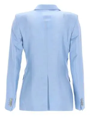 Tagliatore Double-breasted Wool And Silk Blend Jacket