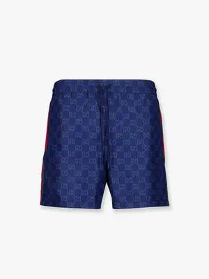 Gucci Gg Nylon Swim Trunks - Multicolor