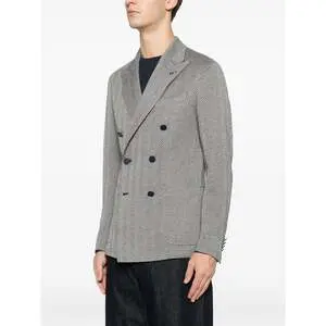 Tagliatore Double-breasted Blazer With Peak Lapels - Blue