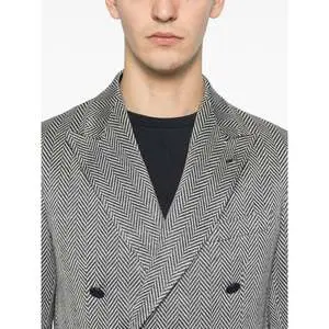 Tagliatore Double-breasted Blazer With Peak Lapels - Blue