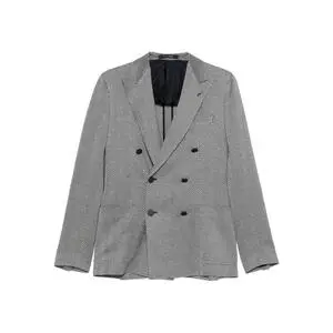 Tagliatore Double-breasted Blazer With Peak Lapels - Blue