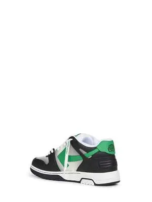 Off-White Black And Green Out Of Office Calf Gradient Sneakers - Multicolor