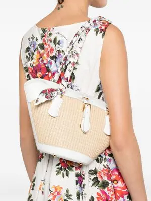 Dolce & Gabbana Capri Woven Bucket Bag