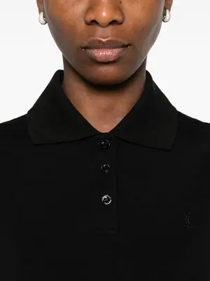 Saint Laurent Sleeveless Cotton Polo Shirt - Multicolor