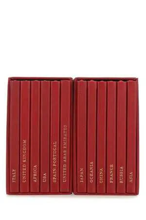 Prada Leather Notebook Set - Red