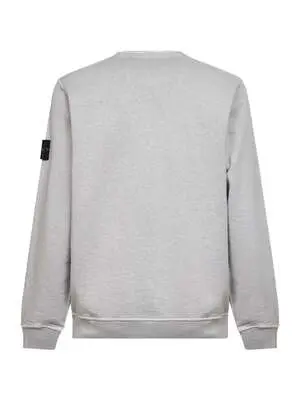 Stone Island Malfilé Cotton Sweatshirt With Slub Effect