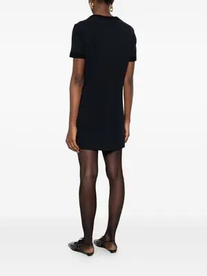 Gucci Wool Tweed Dress With Button Fastening - Multicolor