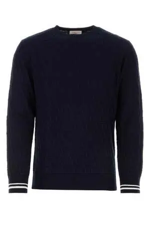 Valentino Garavani Dark Cotton Sweater - Blue
