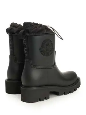 Moncler Kickstream Rubber Ankle Boots - Black