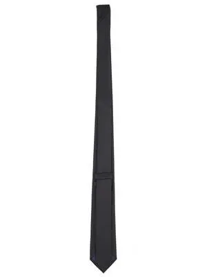 Tagliatore Satin Neck Tie - Black