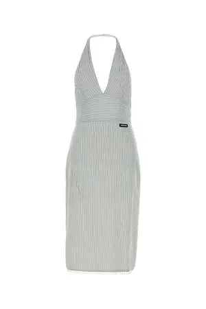 Miu Miu Printed Halter Neck Dress