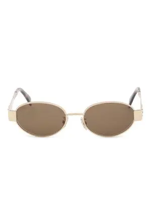 Celine Triomphe Metal 01 Oval Sunglasses - Multicolor