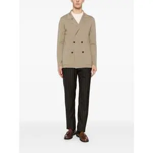 Tagliatore Textured Double-breasted Cardigan - Brown