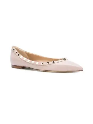Valentino Garavani Rockstud Leather Ballet Flats - Multicolor