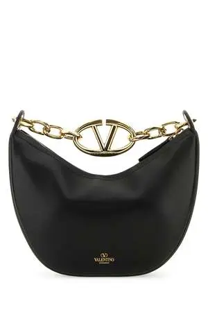 Valentino Garavani Vlogo Moon Hobo Handbag - Black