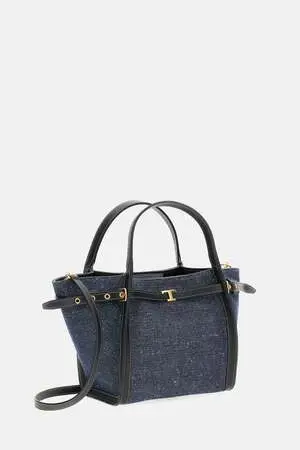 TOD'S Small Fabric Shopping Bag - Multicolor